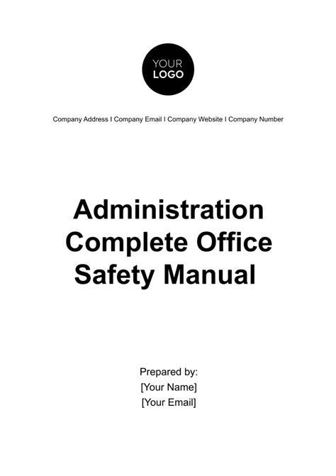 Free Administration Complete Office Safety Manual Template To Edit Online