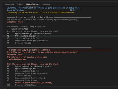 Error Messages Are Duplicated In Flutter Due To Structured Errors Issue 2648 Dart Code Dart