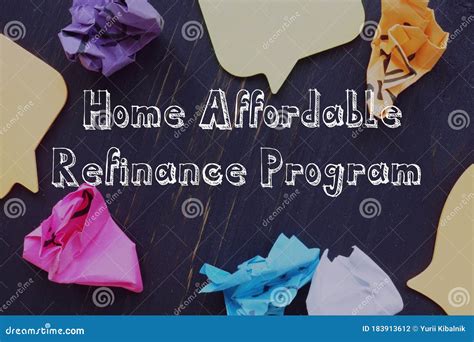 Home Affordable Refinance Program Harp Phrase On The Piece Of Paper