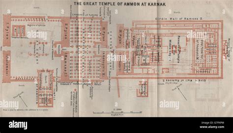 Planta Del Templo De Karnak