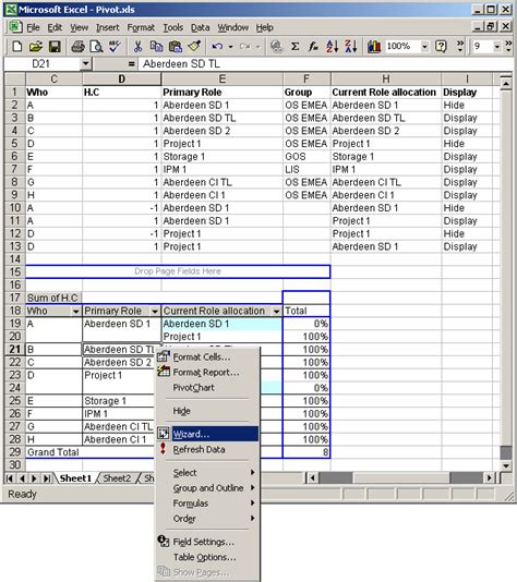 Ms Excel 2003 Exclude Rows From The Pivot Table Based On Summed Totals