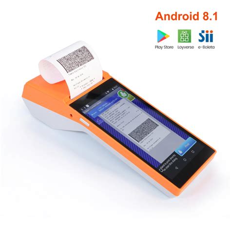 55 Android Handheld Mini Pos Sp02 With Inbuilt Printer Pos And