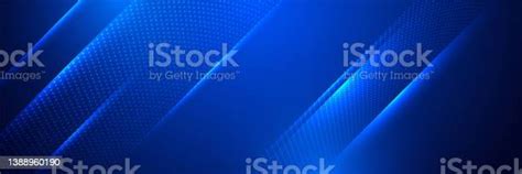 기업 네온 스타일 블루 와이드 배너 디자인 배경 짙은 파란색 기술 기하학적 배경을 가진 추상적인 3d 배너 디자인 벡터