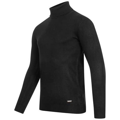 Mont Emilian Le Mans Herren Rollkragenpullover Schwarz Sportspar