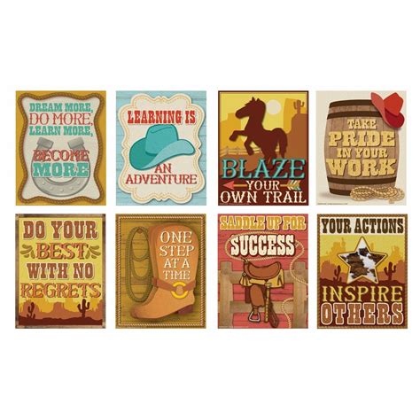 Wild Wild Classroom Mini Poster Set By Eureka