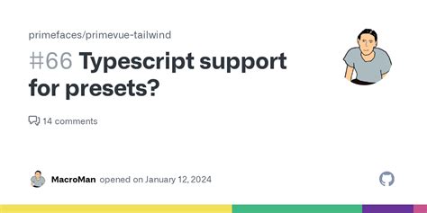 Typescript Support For Presets · Issue 66 · Primefacesprimevue