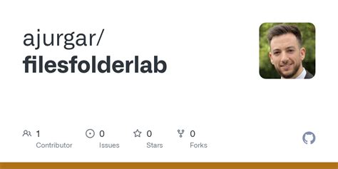 GitHub Ajurgar Filesfolderlab