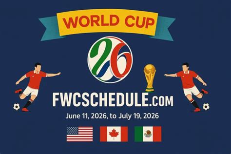 2026 Fifa World Cup Schedule Complete Match List Dates Venues