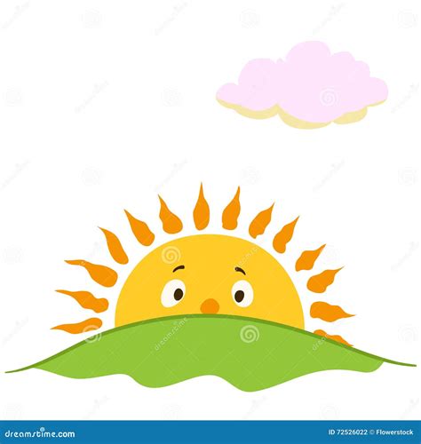 Cartoon Sunrise Stock Vector Illustration Of Weather 72526022