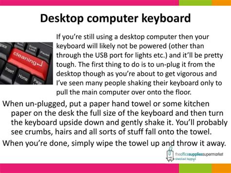 How To Clean Your Computer Keyboard Pptx Consumer Electronics Technology And Computing