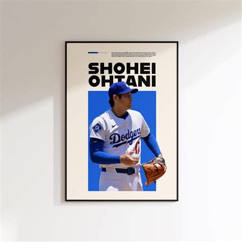 Ohtani Art Poster Etsy