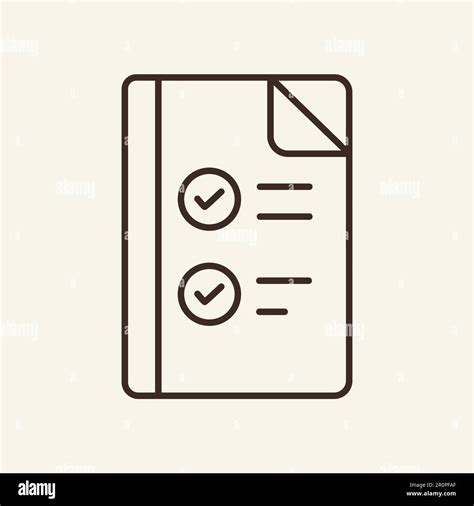 School Test Line Icon Stock Vector Image And Art Alamy