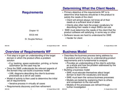 Requirements Software Engineering I Notes Eecs 448 Study Notes