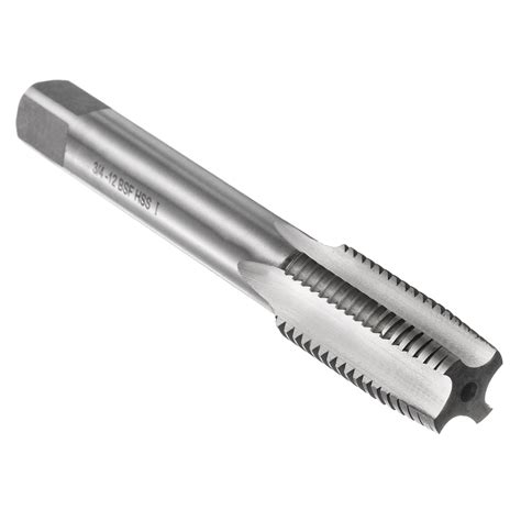 Uxcell Hand Taper Tap 3 4 12 Bsf Thread Taper Style Screw Tapping Threading Tool