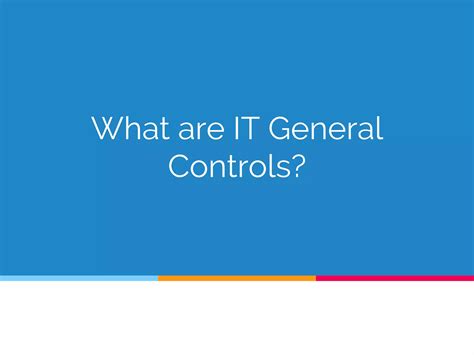 It General Controls Pptx