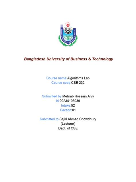 Algorithms Lab2 Pdf