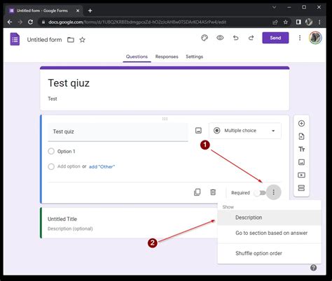How To Add A Description To A Question When Creating Google Forms Splaitor