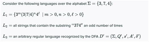 Solved Draw An NFA That Accepts The Language L L Chegg Com