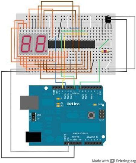 Arduino 7 Segment Thermometer Use Arduino For Projects