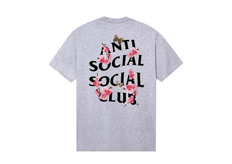 Buy Anti Social Social Club Assc Kkoch Tee Athletic Heather Online In Australia Kickstw