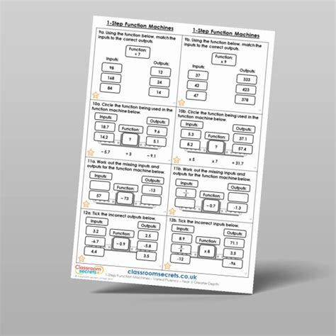 Free 1 Step Function Machines Varied Fluency Resource Classroom Secrets