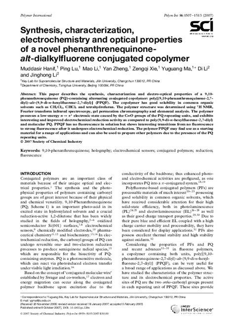 Pdf Synthesis Characterization Electrochemistry And Evaluation Of Biological Activities Of