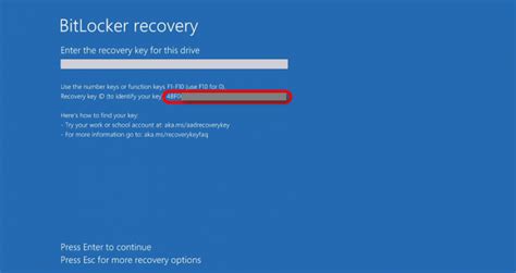 Where Can I Find My BitLocker Recovery Key Information Technology Services