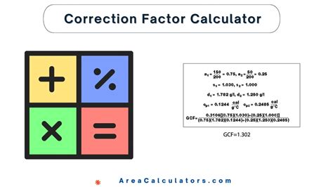 Correction Factor Calculator Online Calculators
