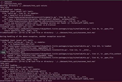 Assertionerror Database Version Not Found V10 Trainval · Issue 3