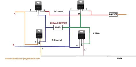 transformerless dc to ac inverter schematic
