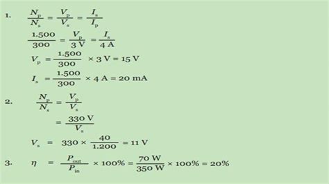 Kunci Jawaban Ipa Kelas 9 Smp Halaman 36 Semester 2 Kurikulum 2013 Soal Latihan Transformator