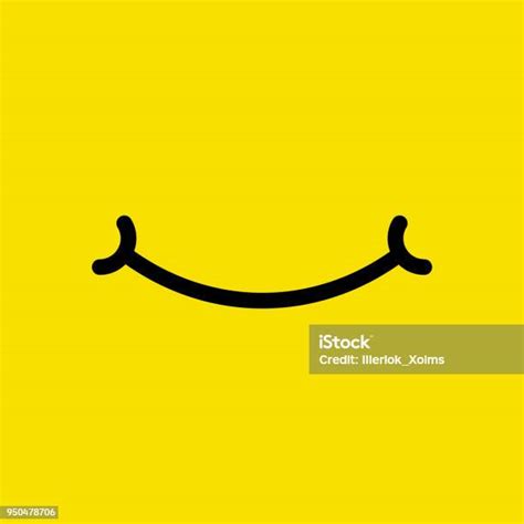 Emoji 얼굴입니다 플랫 만화 간단한 스타일 최소한의 로고 그래픽 디자인 배경에 고립 벡터 일러스트입니다 감각 지각에 대한 스톡 벡터 아트 및 기타 이미지 Istock