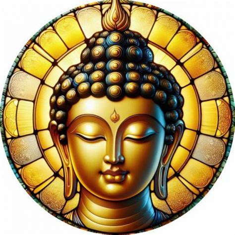 Kit Buda Dourado Arte Estilo Vitral Ideia Laser Decoração Sustentável E Artesanato Com Mdf