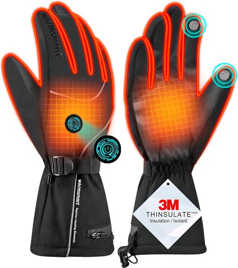 Heated Gloves For Men Women Rechargeable Electric Heated Gloves For