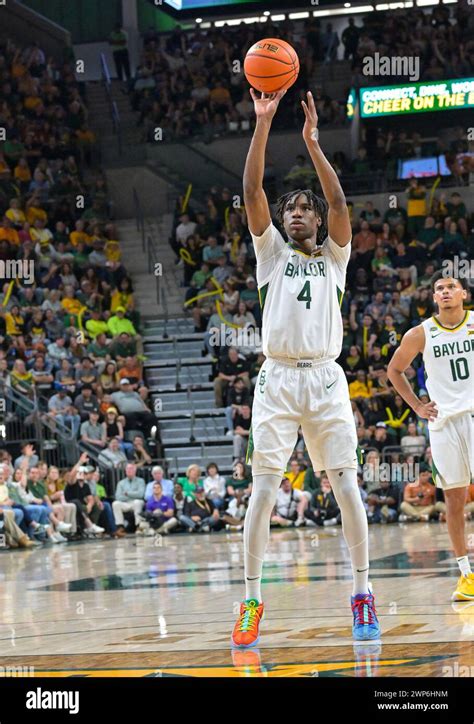 March 4 2024 Baylor Bears Guard Jakobe Walter 4 Shoots A Free Throw