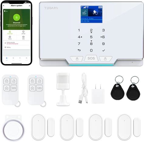 Amazon Com Wireless Home Alarm System 11 Piece Kit WiFi Alarm System For Home Security With