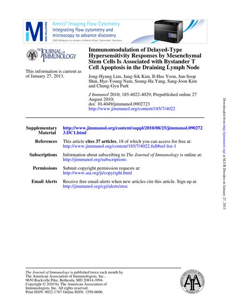 Pdf Immunomodulation Of Delayed Type Hypersensitivity Responses By