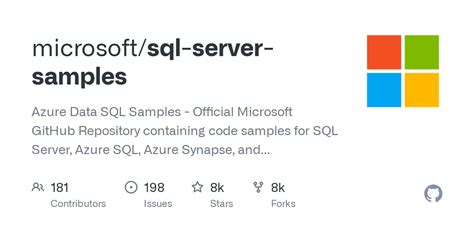 Sql Server Samples README Md At Master Microsoft Sql Server Samples GitHub