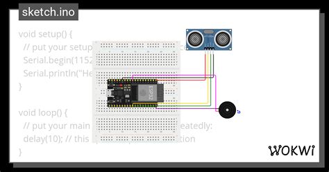 Door Sensor Wokwi Esp32 Stm32 Arduino Simulator