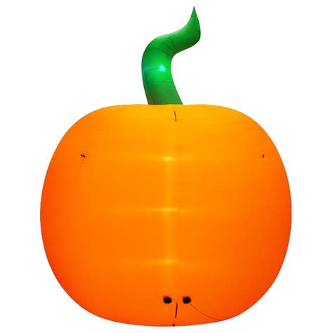 Airflowz 11 67 Ft Yard Stake Lighted Pumpkin Inflatable Oc 42328 At