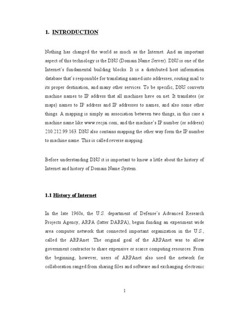 An Introduction To The History And Functionality Of The Domain Name System Dns Pdf Domain