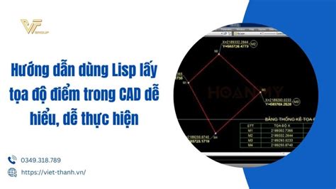 Hướng Dẫn Dùng Lisp Lấy Tọa độ điểm Trong Cad Dễ Hiểu