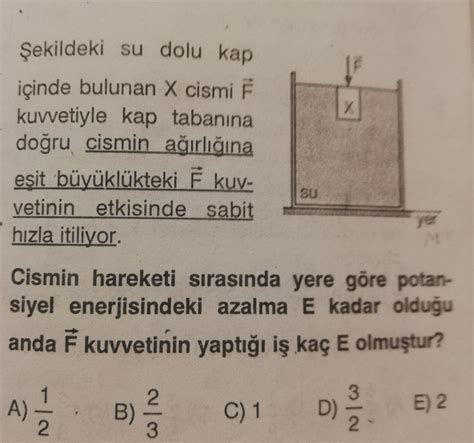 Solved The Object X Inside The Water Filled Container In The