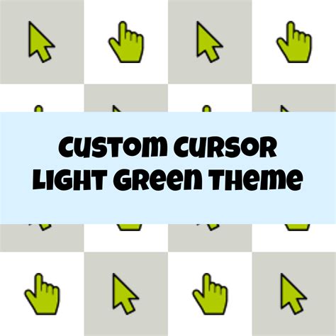 Custom Cursor Custom Cursor Light Green Theme For Chrome Cursor Space