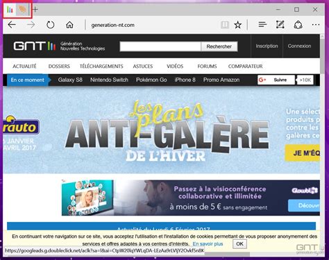 Épingler Un Onglet Sous Edge