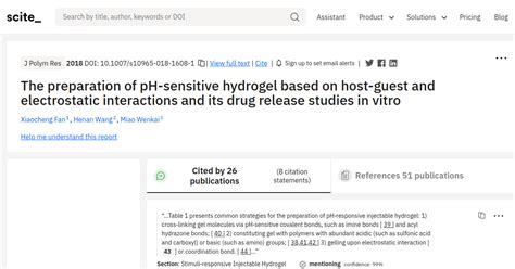 The Preparation Of Ph Sensitive Hydrogel Based On Host Guest And Electrostatic Interactions And
