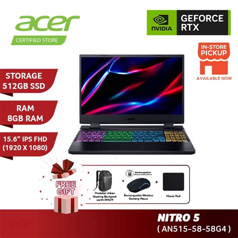 Acer Nitro 5 An515 57 Price In Malaysia And Specs Rm3669 Technave