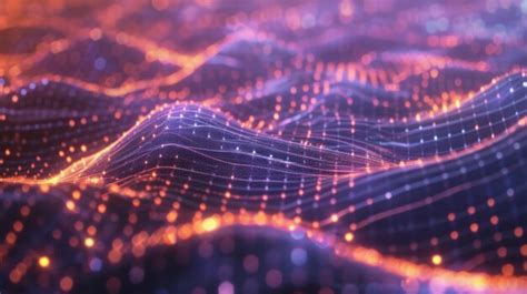 Abstract Dotted Line Data Technology Background Premium Ai Generated Image