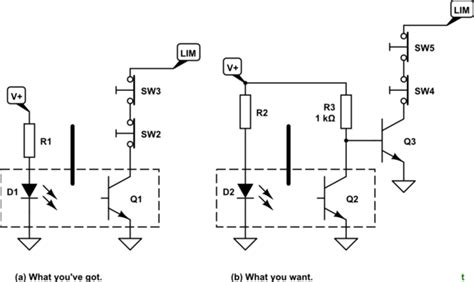 Switches Reverse Function Optocoupler In Series With Physical Nc