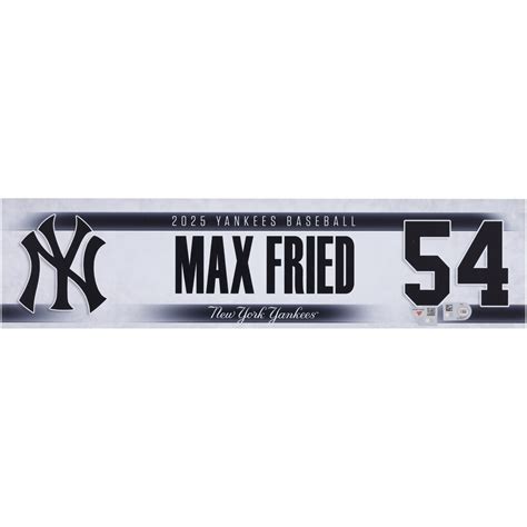 Max Fried New York Yankees Fanatics Authentic Player Issued 54